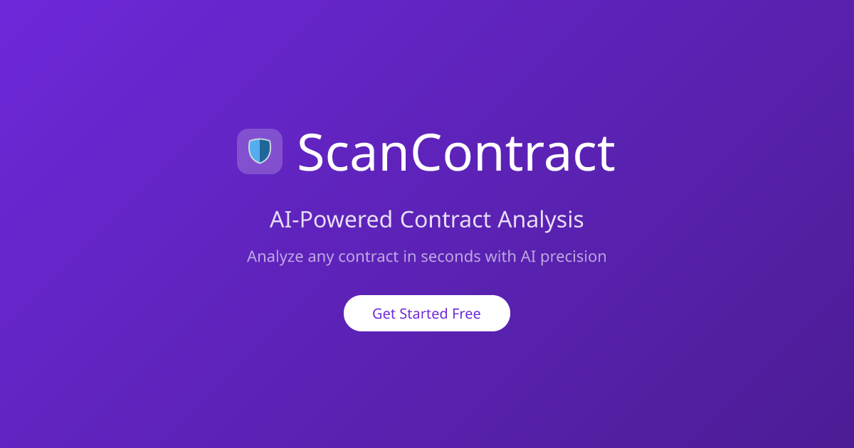 ScanContract - AI-Powered Contract Analysis